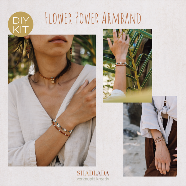 DIY Kit Armband FLOWER POWER – shadlada