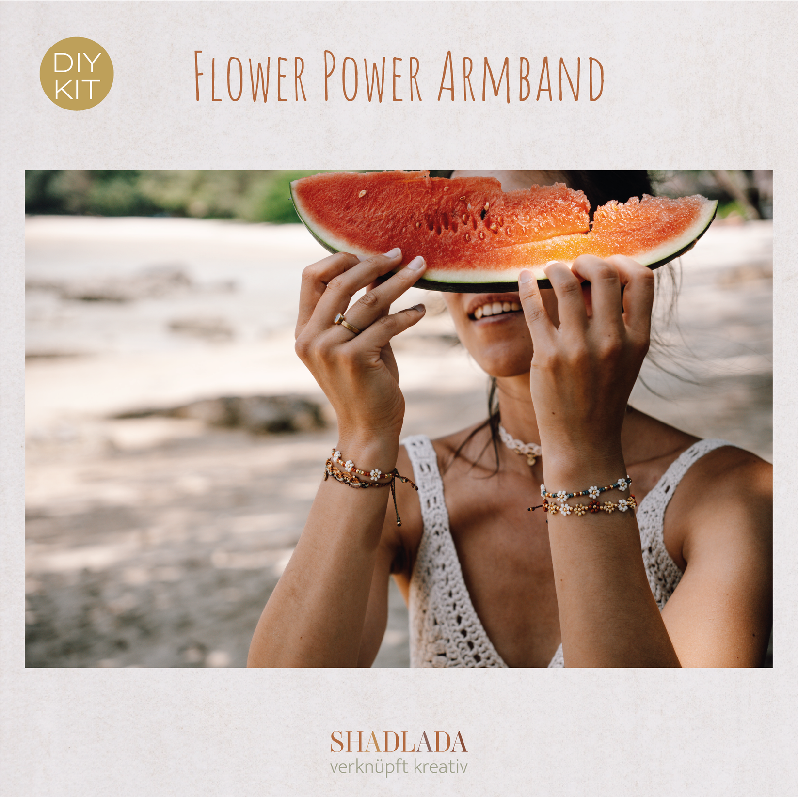 DIY Kit Armband FLOWER POWER – shadlada